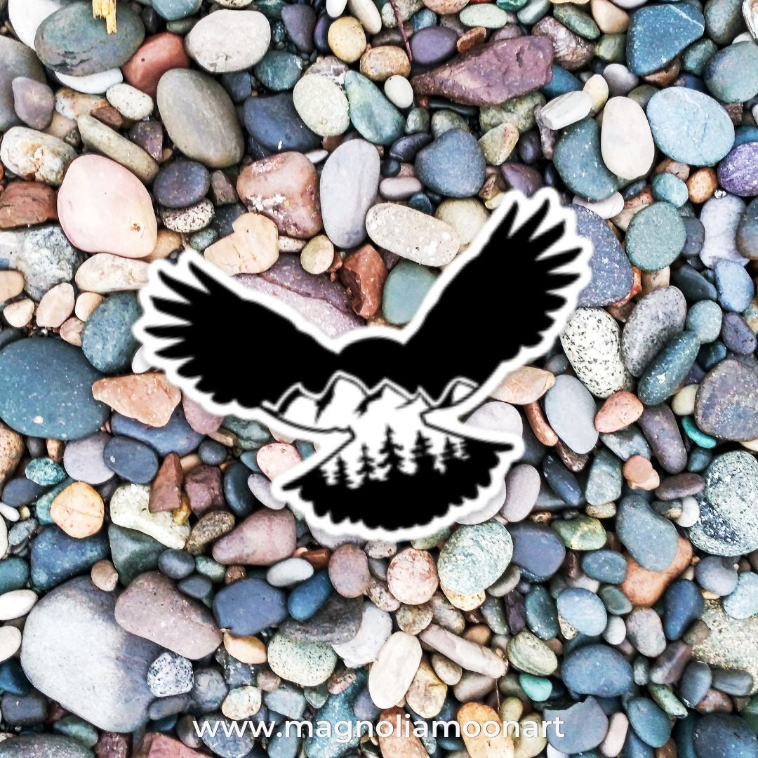 Owl Vinyl Sticker. Forest Fantasy Bird Decal. Owl Sticker for Nature ...