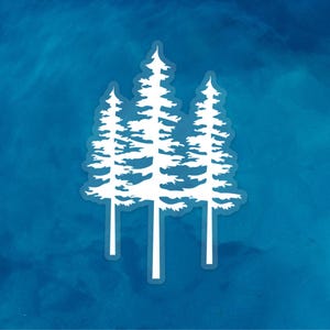 Evergreen Tree Car Decal | Woodland Wanderlust Sticker | Nature Lover ...
