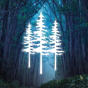 Evergreen Tree Car Decal | Woodland Wanderlust Sticker | Nature Lover ...