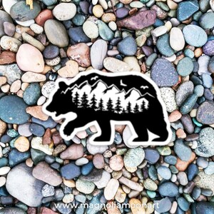 Mountain Bear Vinyl Sticker | Bear Sticker | Bear Decal | Grizzly Bear ...