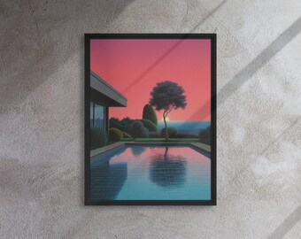 Getting Dark Retro Scifi Liminal Space Poster - Etsy