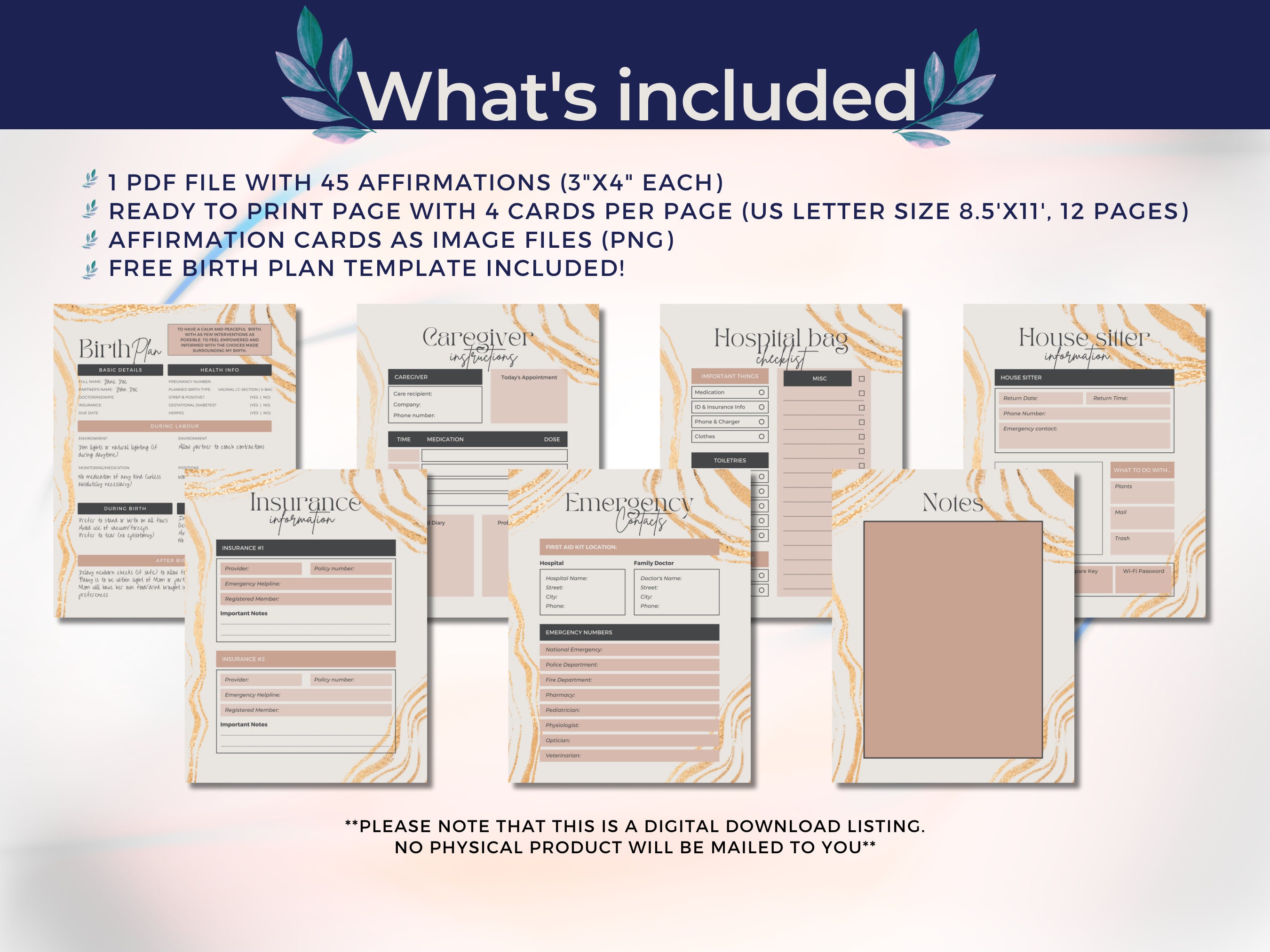 TTC Affirmation Cards, TTC Printable, 45 Affirmation Cards, TTC Journey ...