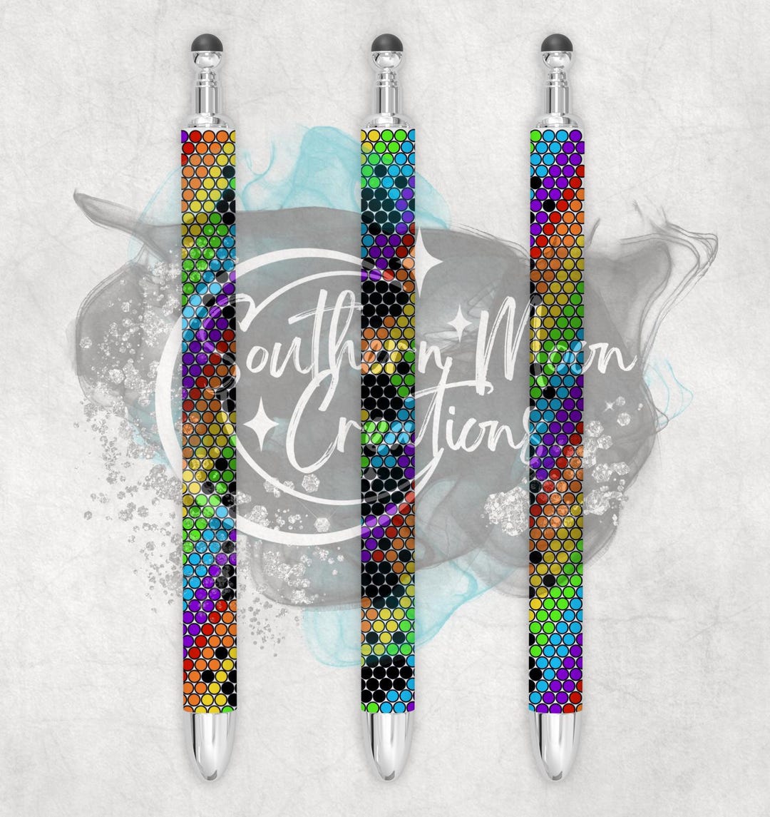 Rainbow Paw Print 3MM/ SS10 Rhinestone Pen Template - Etsy