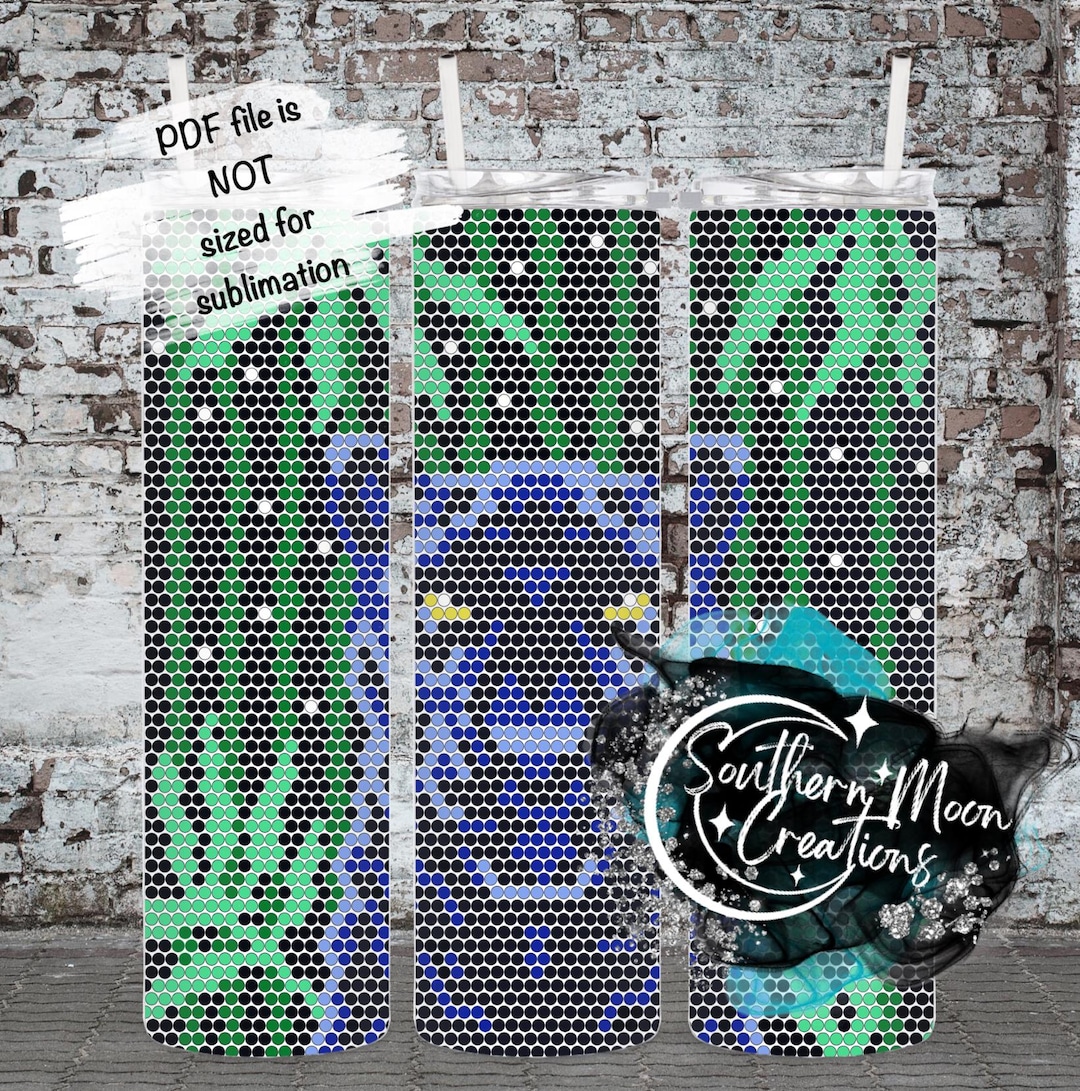 Jaguar 4MM/ SS16 Rhinestone Tumbler Templates - Etsy