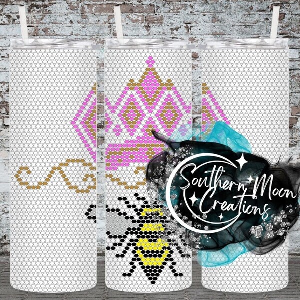 Black & Gold Fleur De Lis Louisiana 4MM/SS16 Rhinestone Tumbler ...