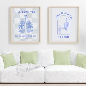 Tyler Childers All Yourn' Print in Blue - Etsy