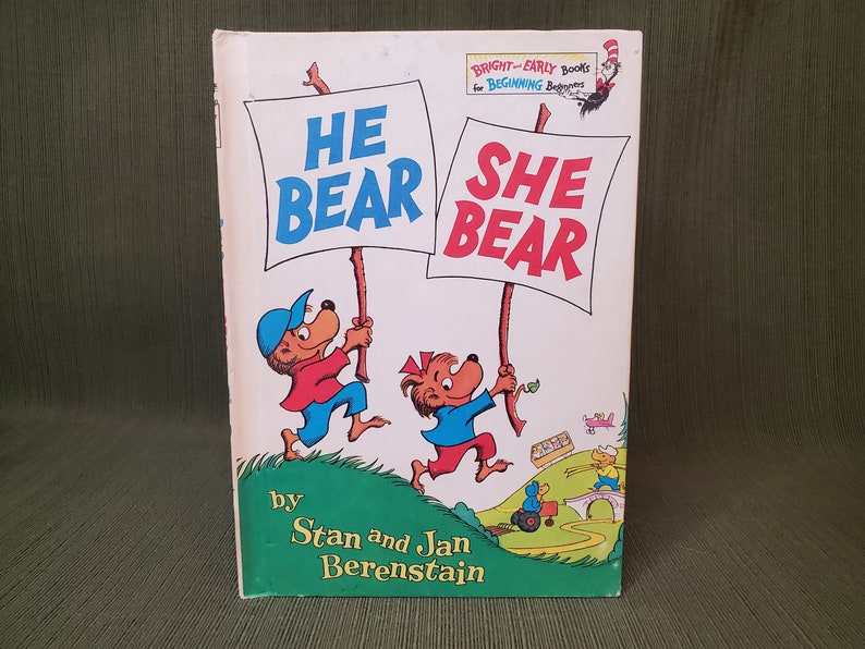 He Bear She Bear Stan & Jan Berenstain 1974 Book First Edition Dr Seuss ...