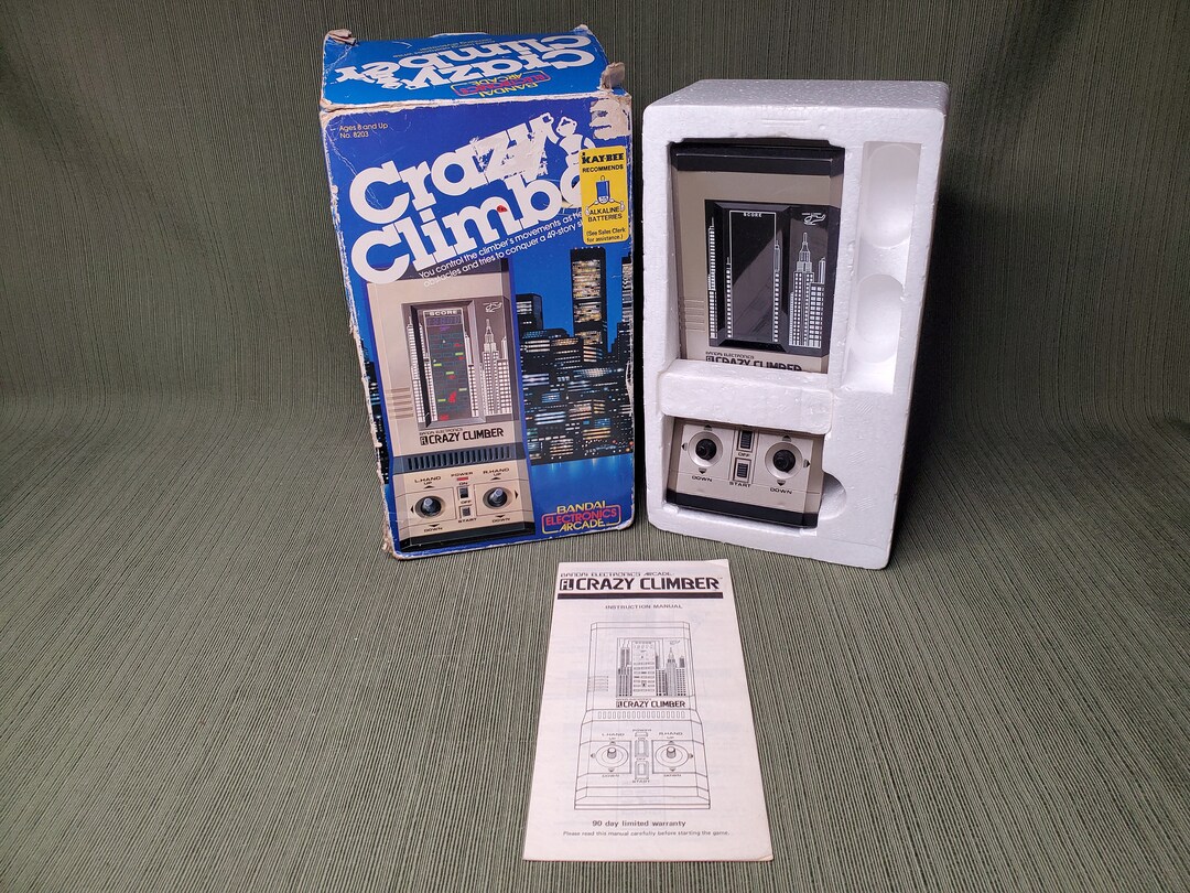Vintage 1981 Bandai Electronics CRAZY CLIMBER Handheld Video Game - Etsy