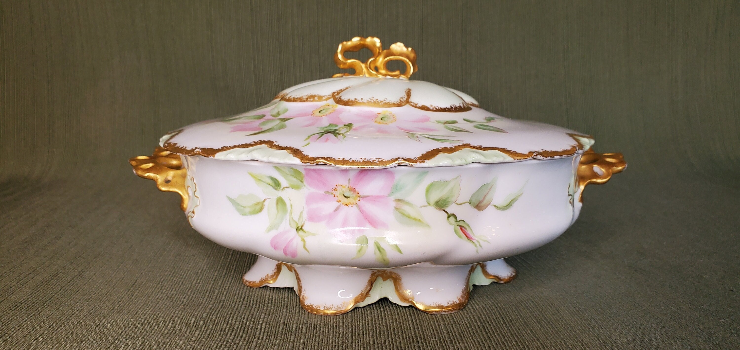 Rosenthal R.C. Versailles Covered Dish: 1890s Floral Porcelain - Etsy