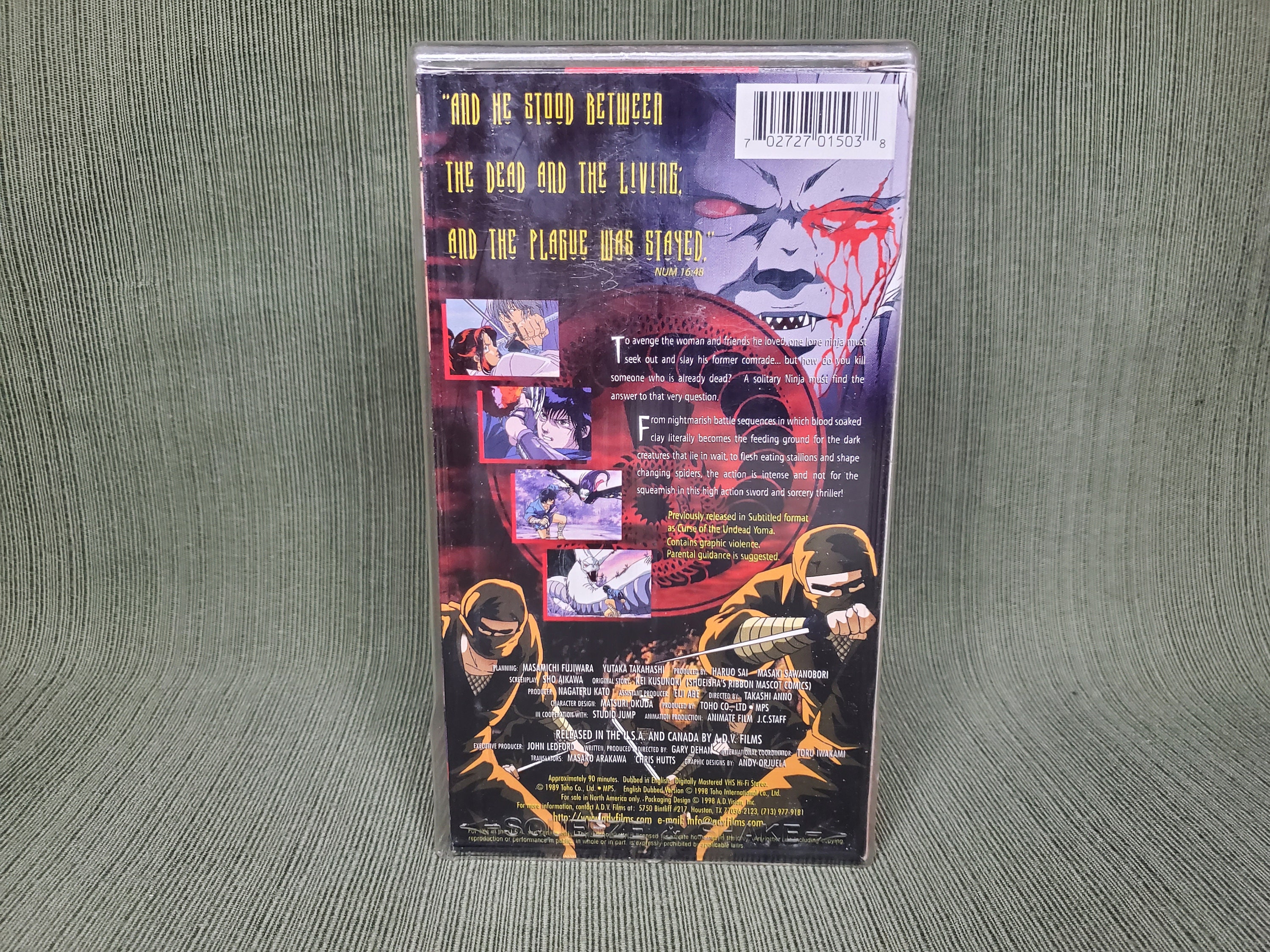 1998 Blood Reign Curse of the Yoma Vintage Collectible VHS Action ...