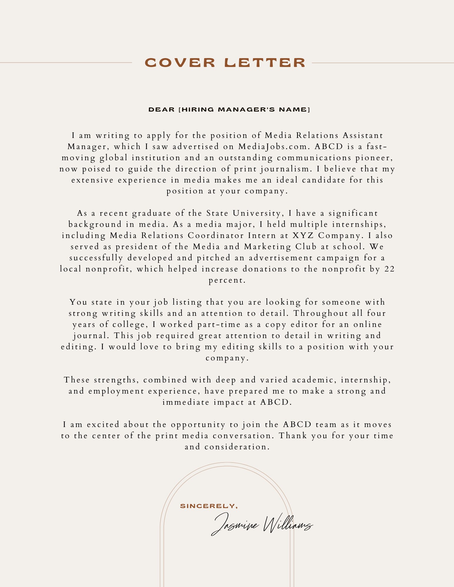 Professional Resume Template and Cover Letter, Editable and ...