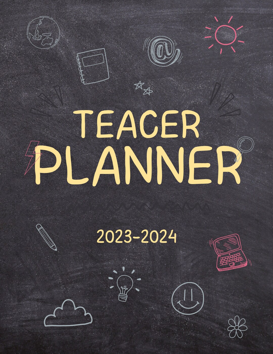 2023-2024 Teacher Planner, Digital Teacher Planner, Back to School ...