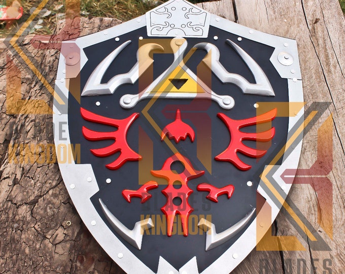 Dark Link Hylian Shield Ocarina of Time Full Steel Face, Battle-ready ...