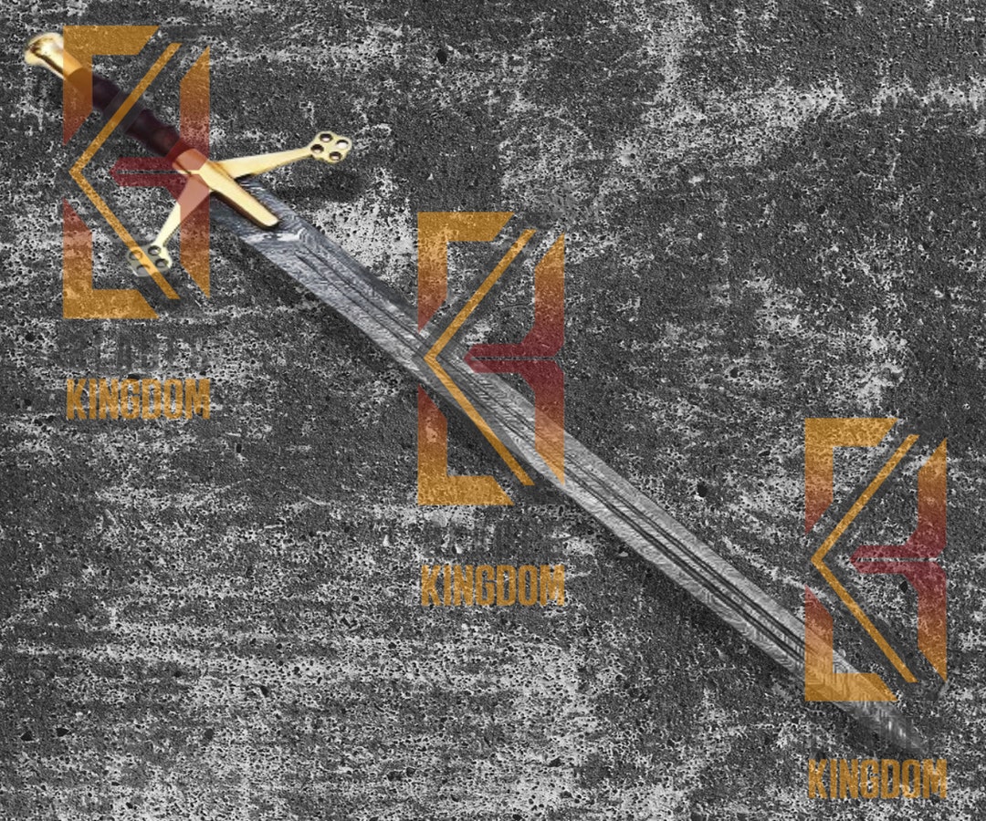Handmade Damascus Steel Claymore Sword Historical Medieval Highlands ...