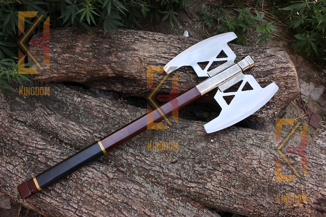Gimli Battle Axe Handmade Replica From Lord of the Rings LOTR Silver ...