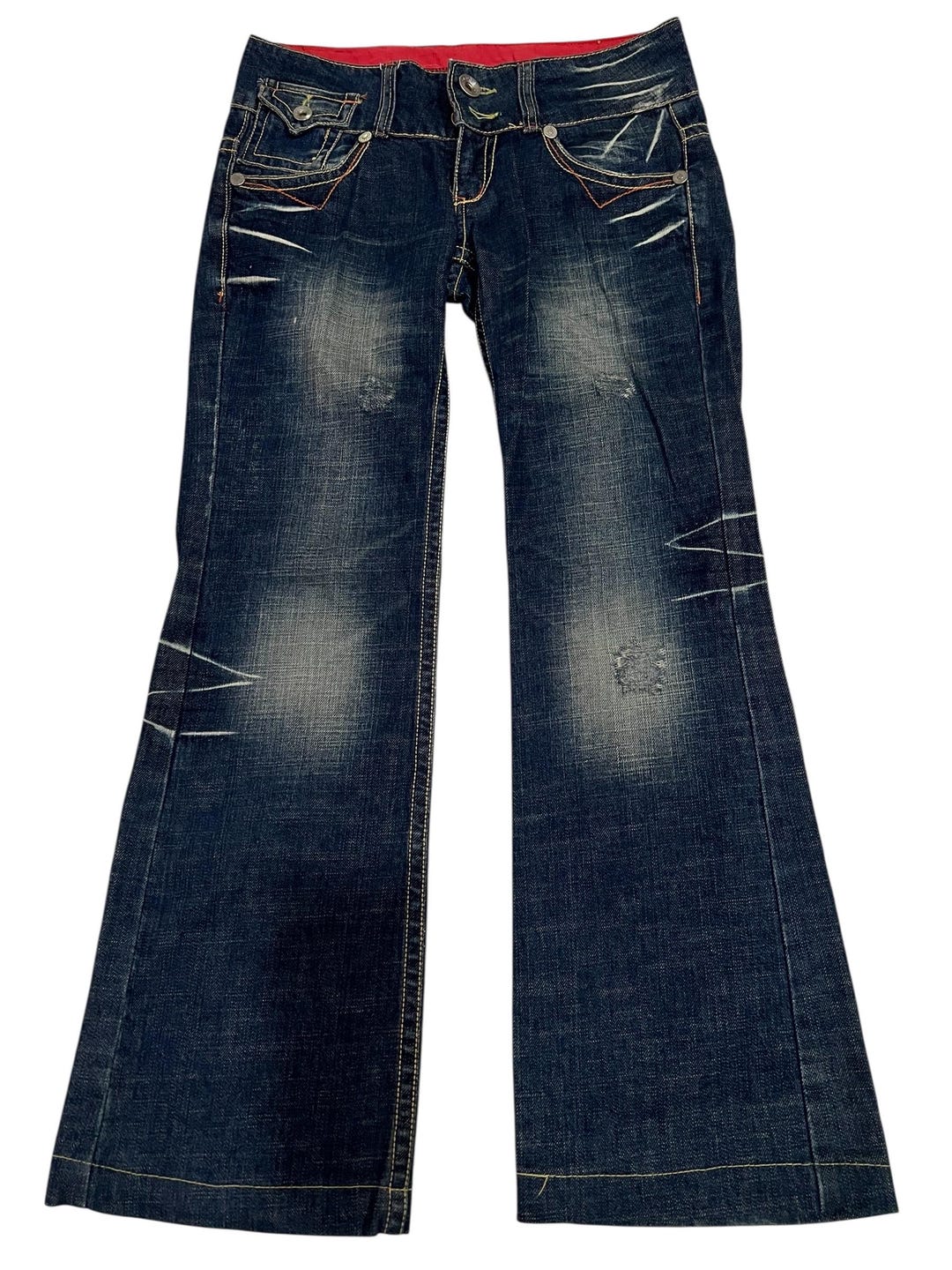 Red Pepper Rusty Claw Flare Jeans - Etsy