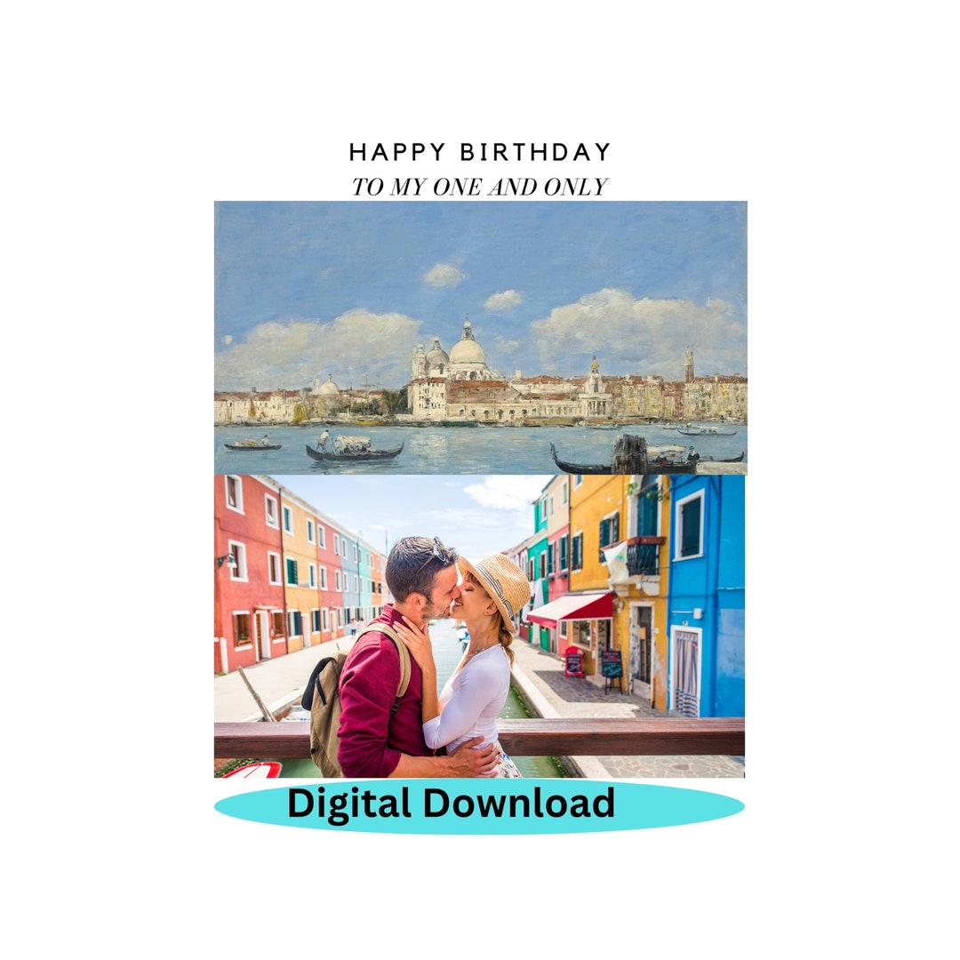 Happy Birthday Instant Digital Download Venice - Etsy