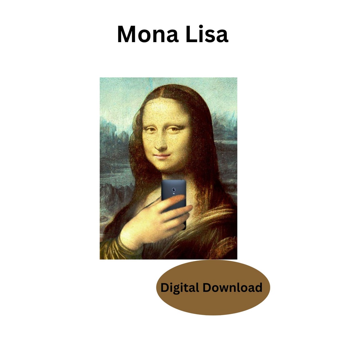 Mona Lisa PDF Instant Digital Download Image - Etsy