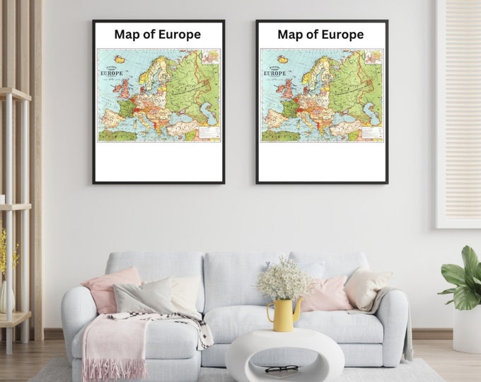 Poster, Many Sizes Available; Cia Map of Europe 2004 - Etsy Canada
