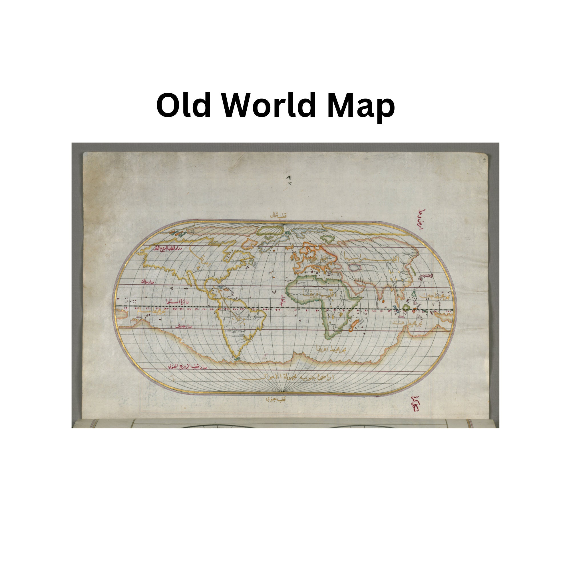 Old World Map PDF Instant Digital Download - Etsy