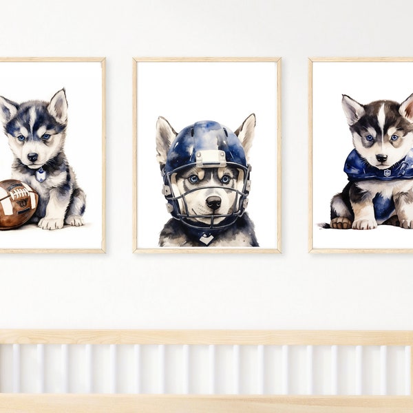 Watercolor Goldendoodle Baseball Puppy Print Set of 3 8x10 or 16x20 ...