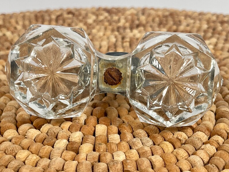 RARE Vintage Napoleon Open Double Salt Cellar, Napoleon Glass Salt and ...