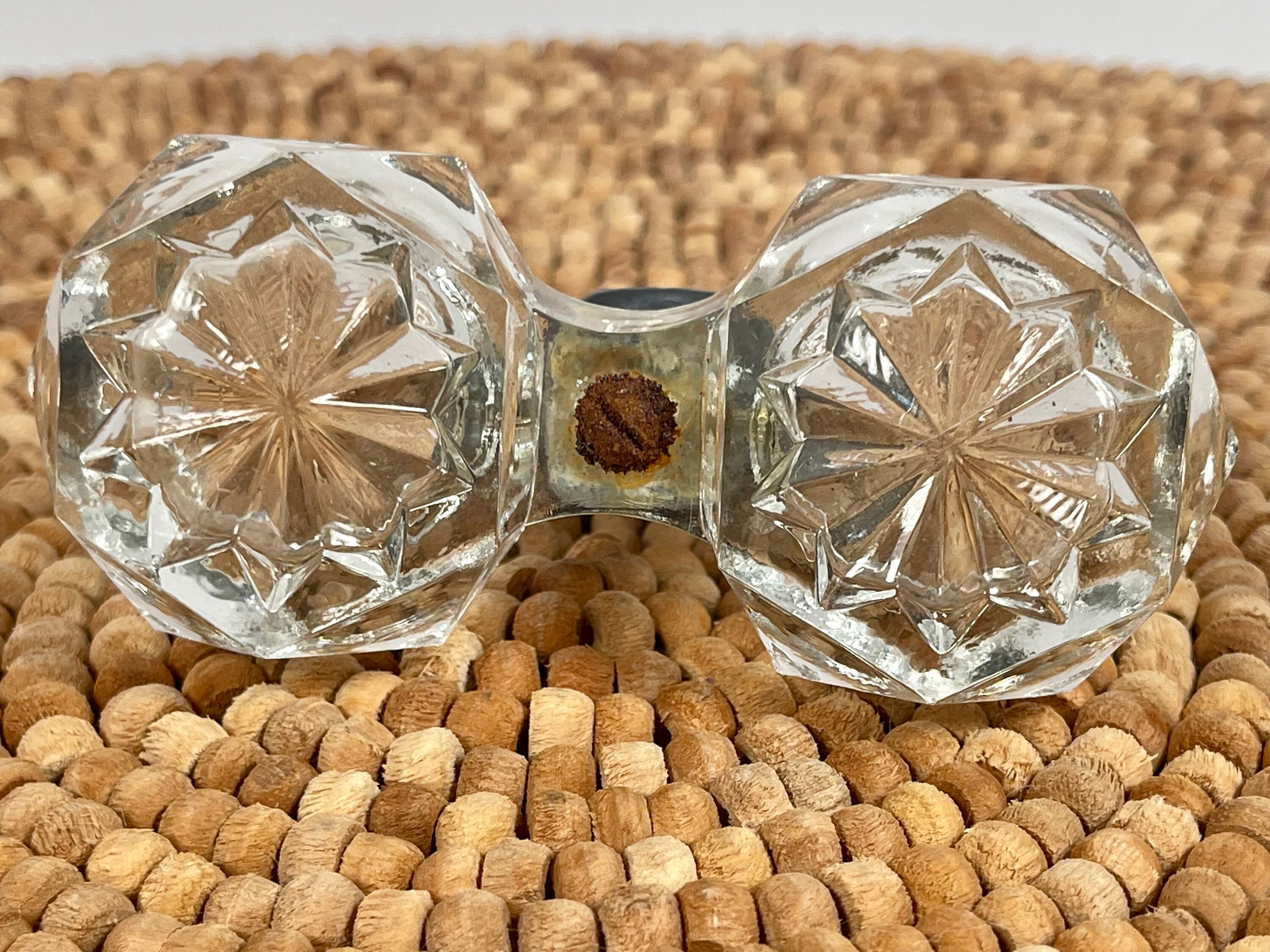 RARE Vintage Napoleon Open Double Salt Cellar, Napoleon Glass Salt and ...