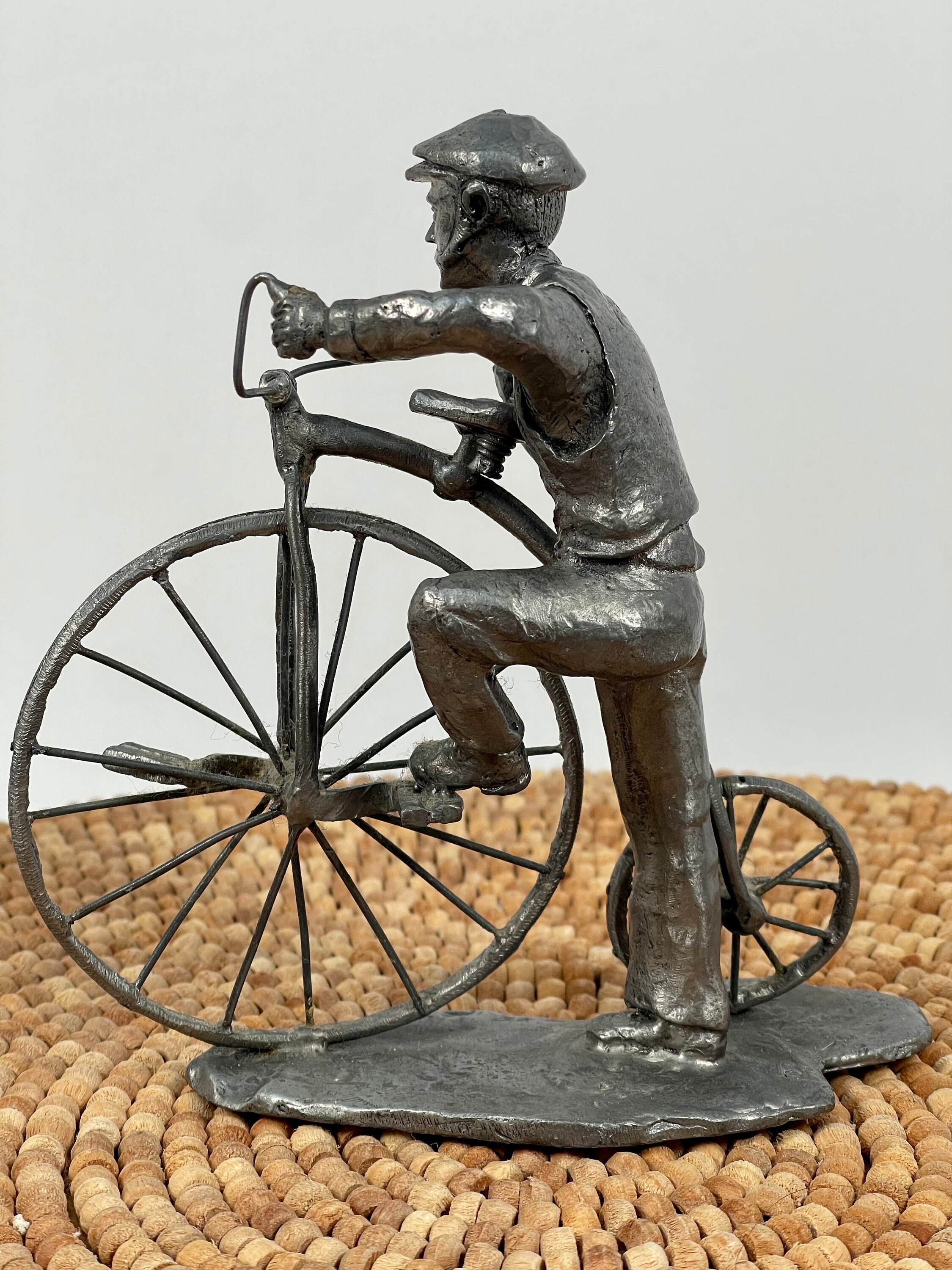Signed Michael Ricker Pewter Sculpture Figurine of Park City Man on ...