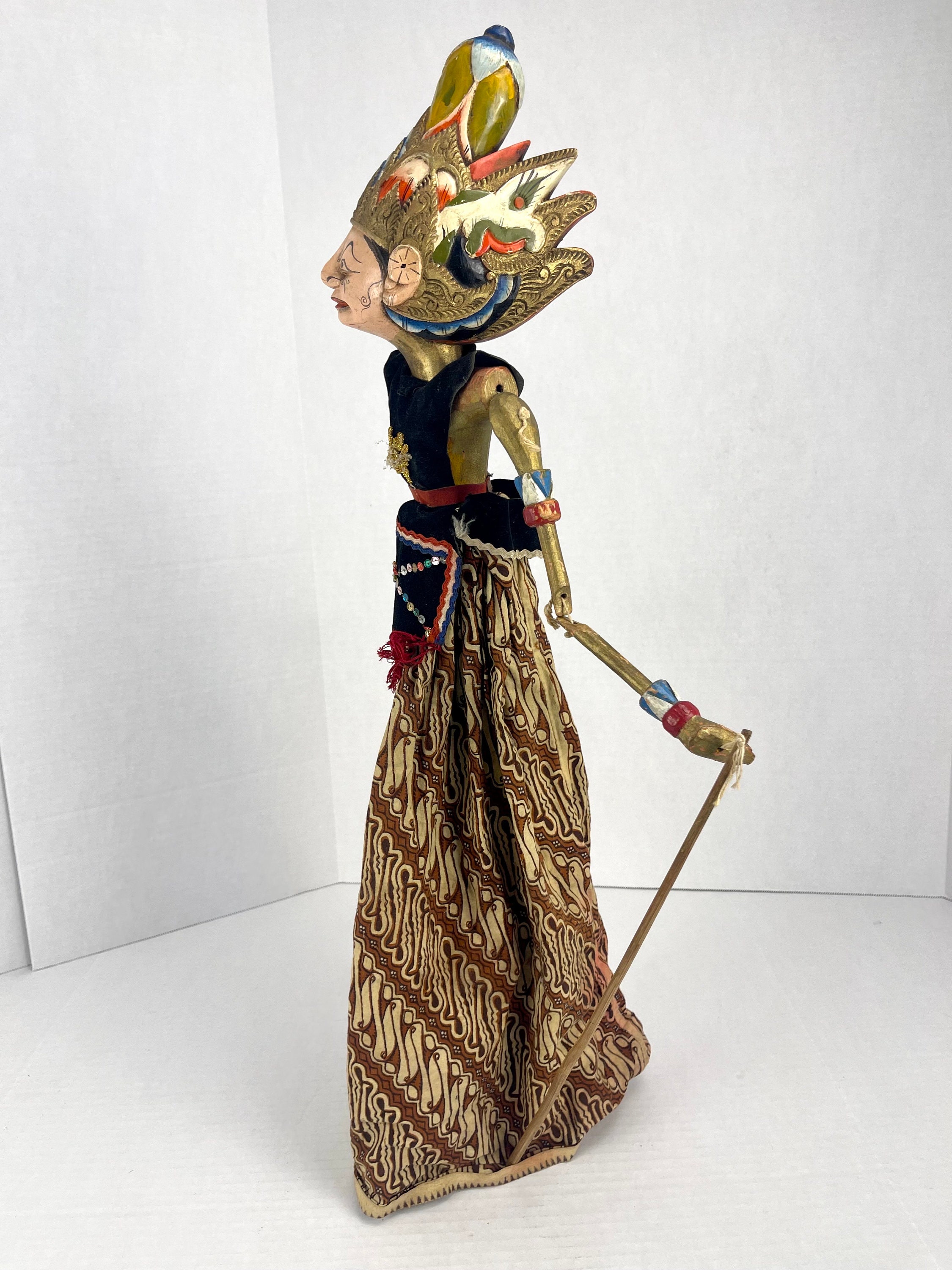 Vintage Wayang Golek Indonesian and Balinese Theatre Puppet, Hand ...