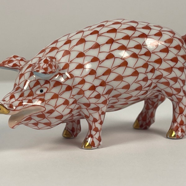 Porcelain Pig - Etsy