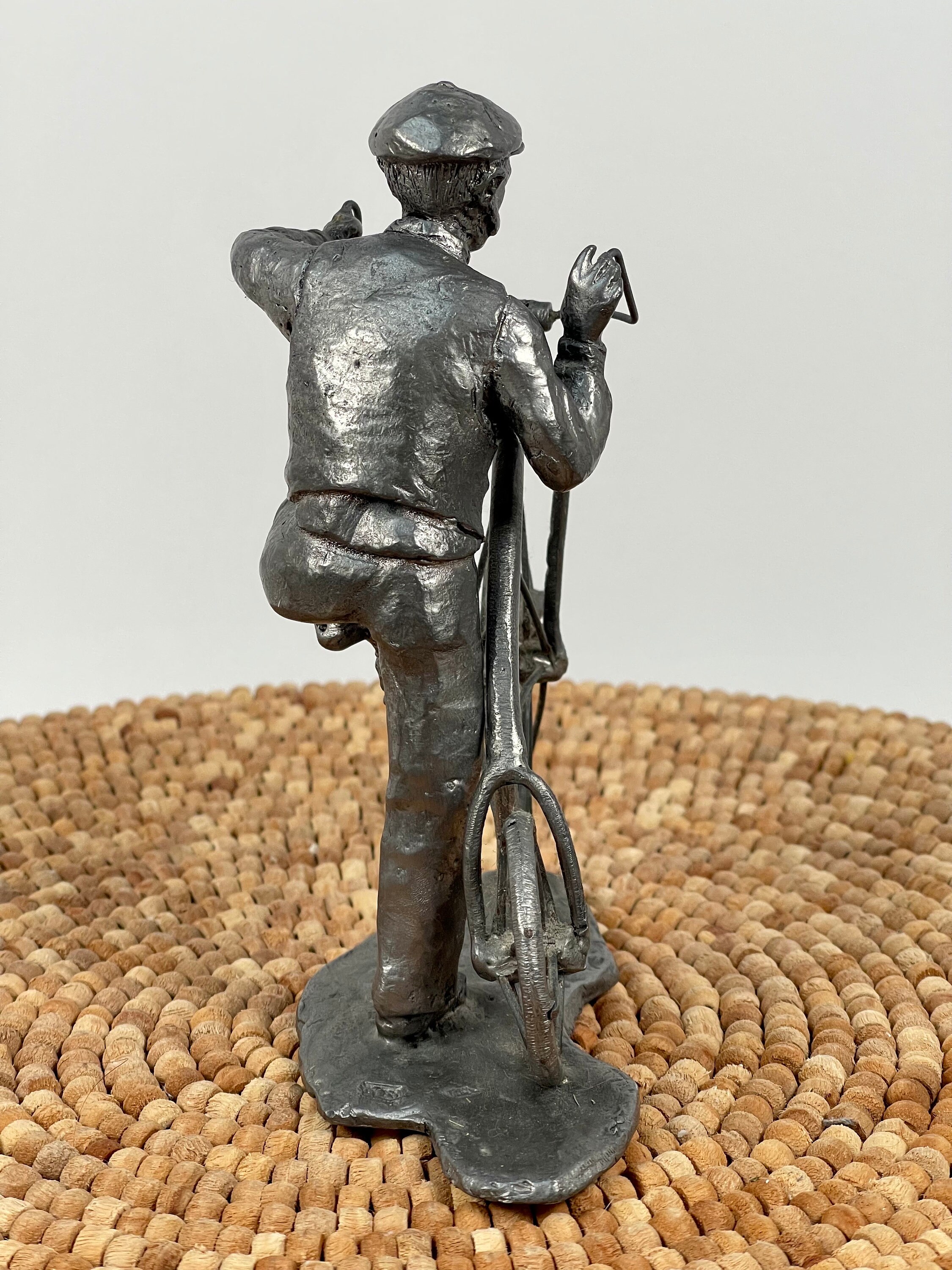 Signed Michael Ricker Pewter Sculpture Figurine of Park City Man on ...