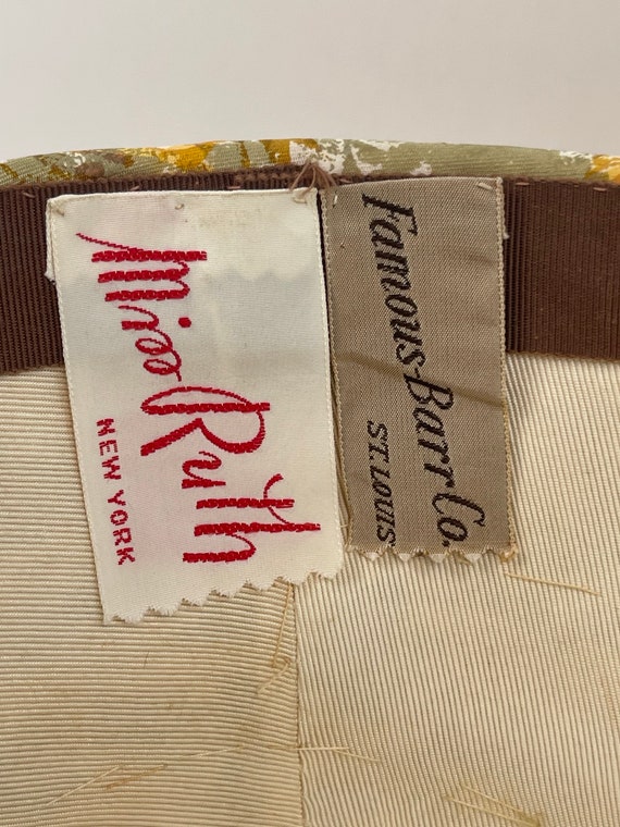 Miss Ruth New York 1940s Vintage Pleated Gathered Pat… - Gem