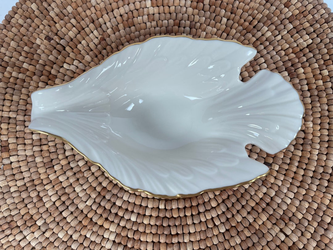 Lenox Dove Candy Dish Hand Decorated in 24 Karat Gold, Abstract Dove of ...