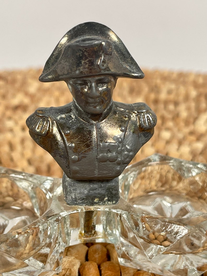 RARE Vintage Napoleon Open Double Salt Cellar, Napoleon Glass Salt and ...