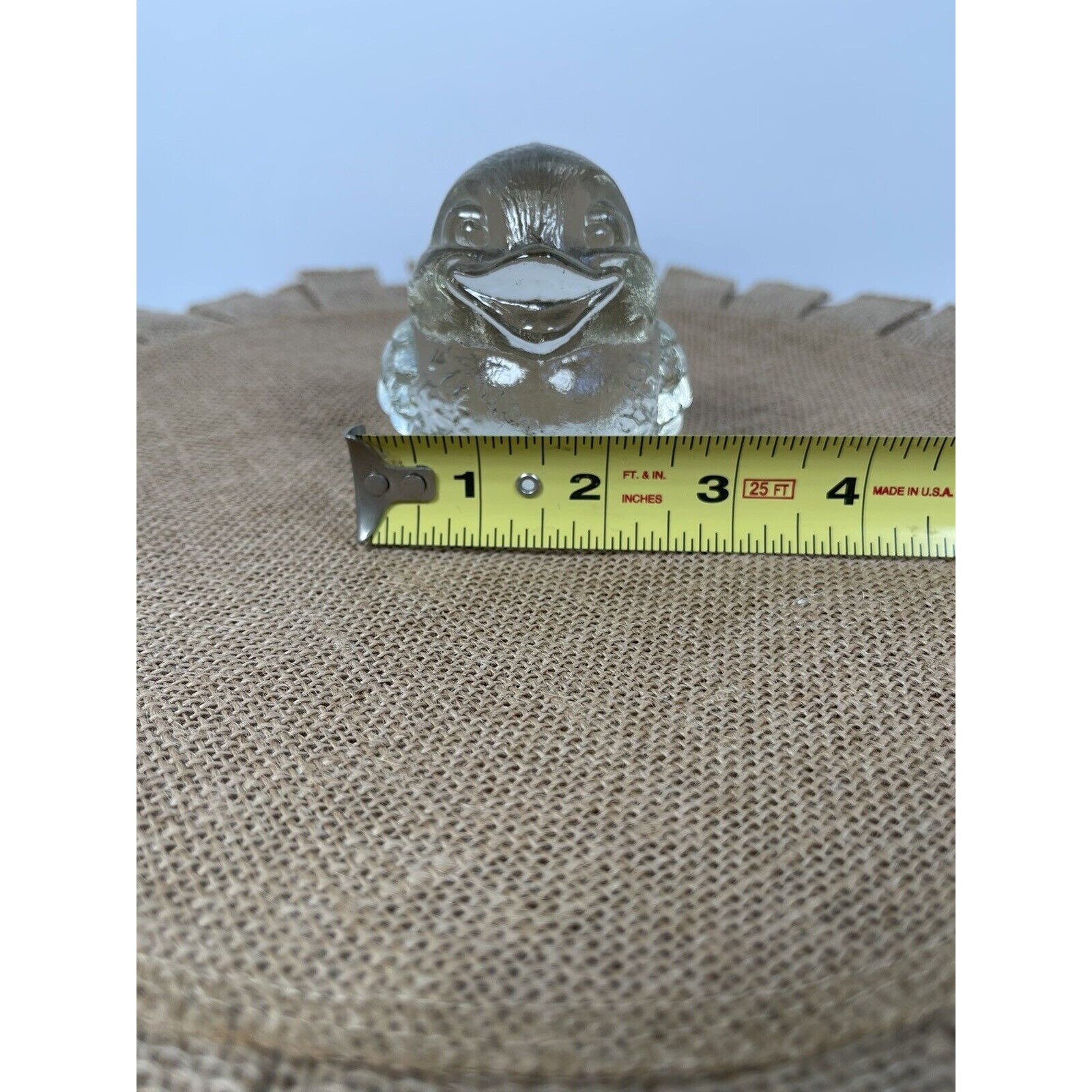 Vintage Goebel Clear Glass Heavy Bird Duck Paperweight Sculpture ...