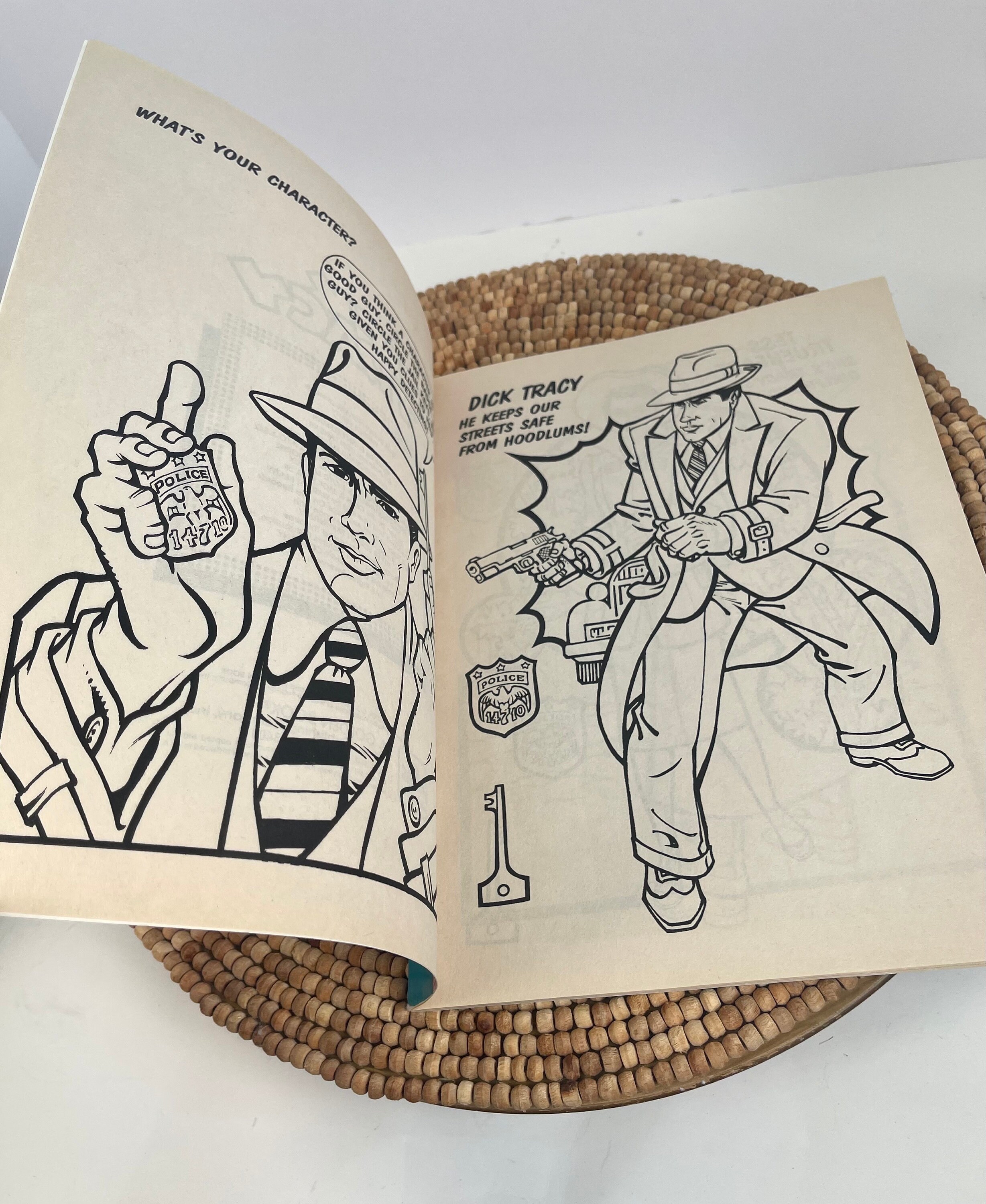 Dick Tracy Golden Book With 5 Collector Cards on Back Coloring - Etsy