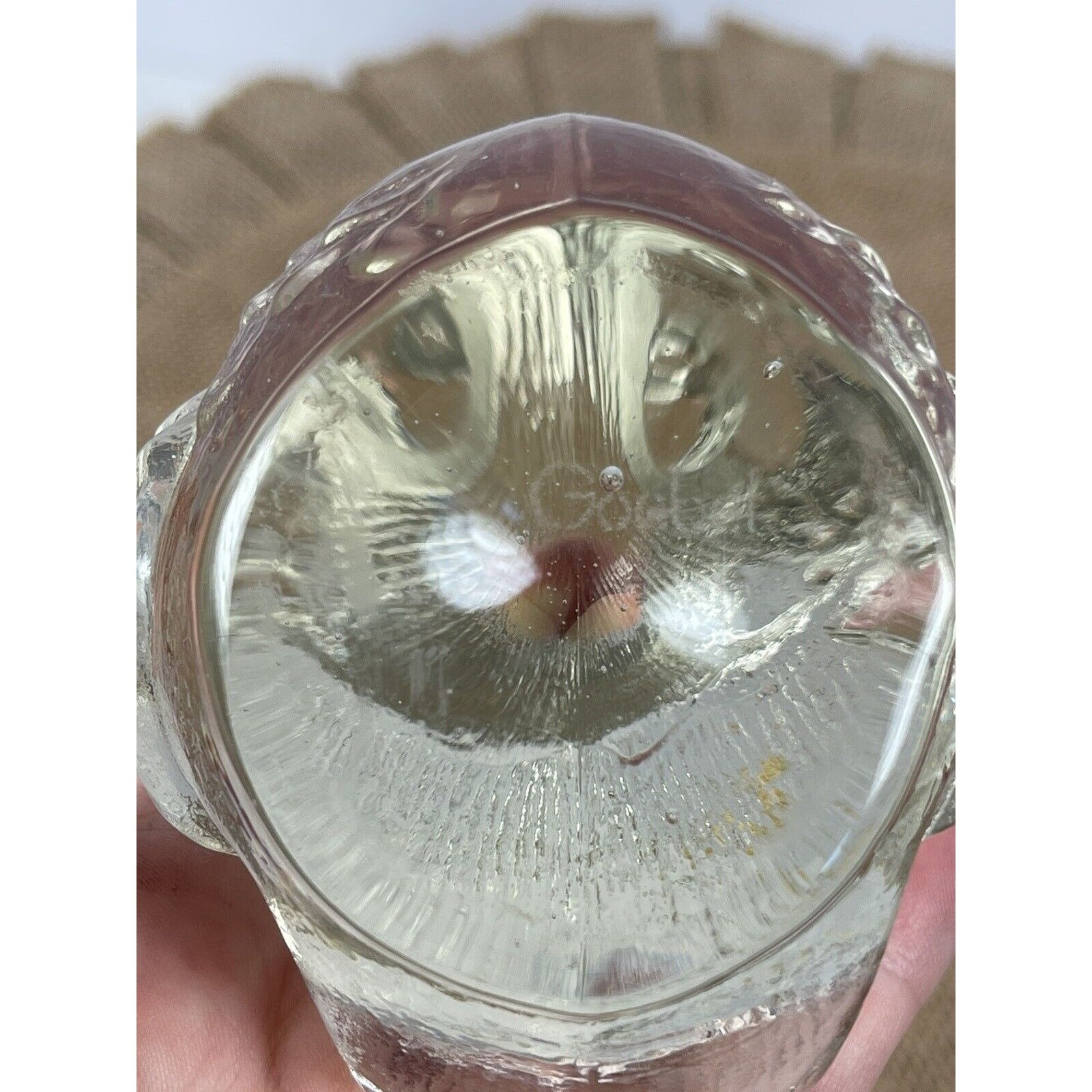 Vintage Goebel Clear Glass Heavy Bird Duck Paperweight Sculpture ...