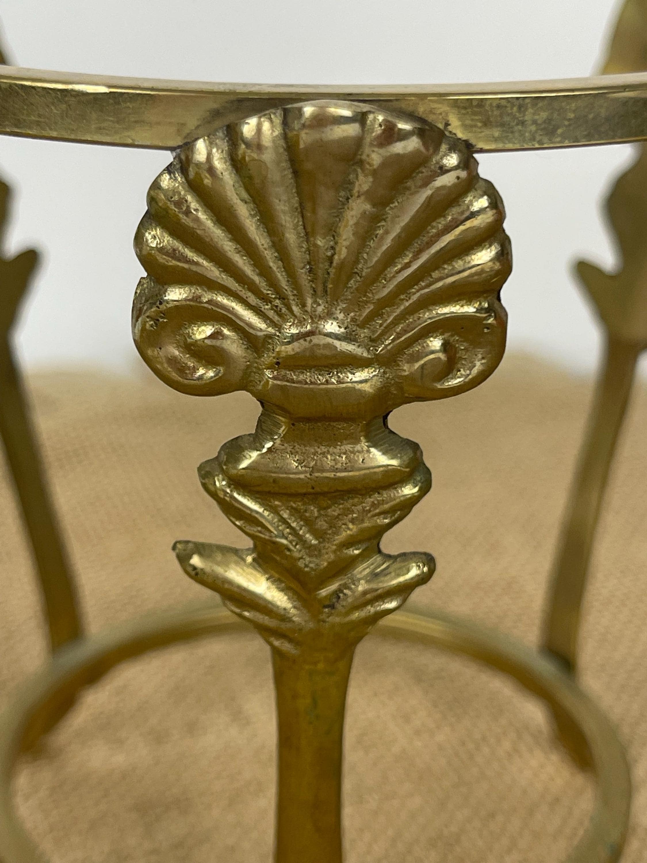 Brass Display Stand for Ball Plant or Orb, Ram Head or Shell Floral ...