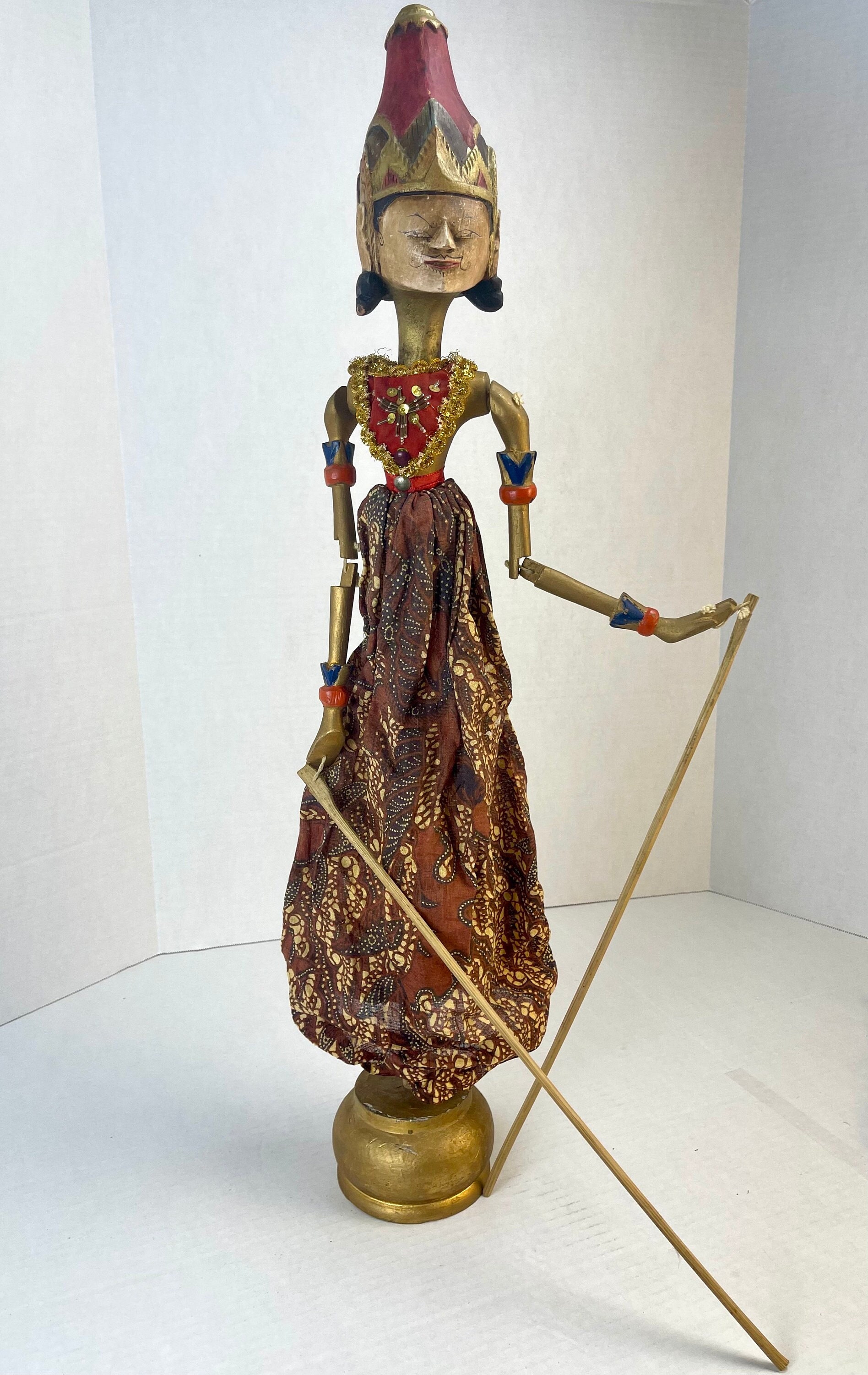 Vintage Wayang Golek Indonesian and Balinese Theatre Puppet, Hand ...