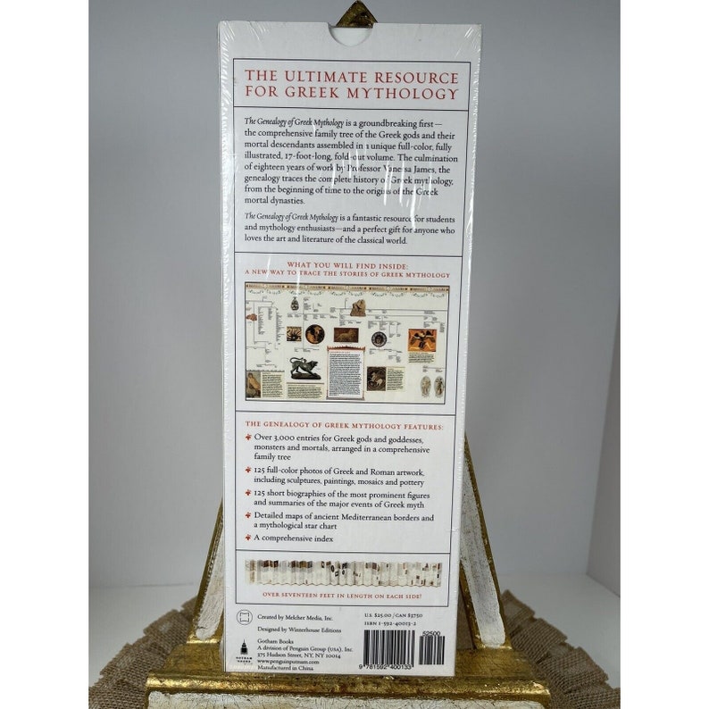 Vintage Genealogy of Greek Mythology by Vanessa James New Sealed 17 ...