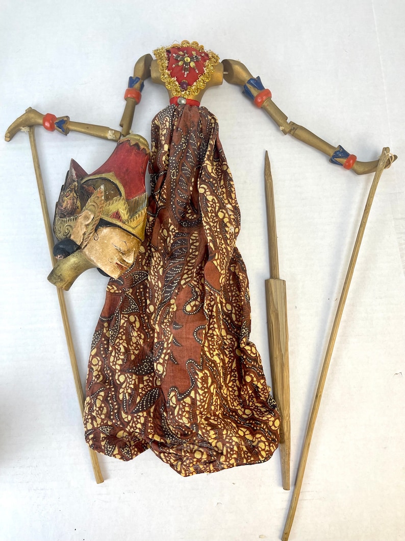 Vintage Wayang Golek Indonesian and Balinese Theatre Puppet, Hand ...