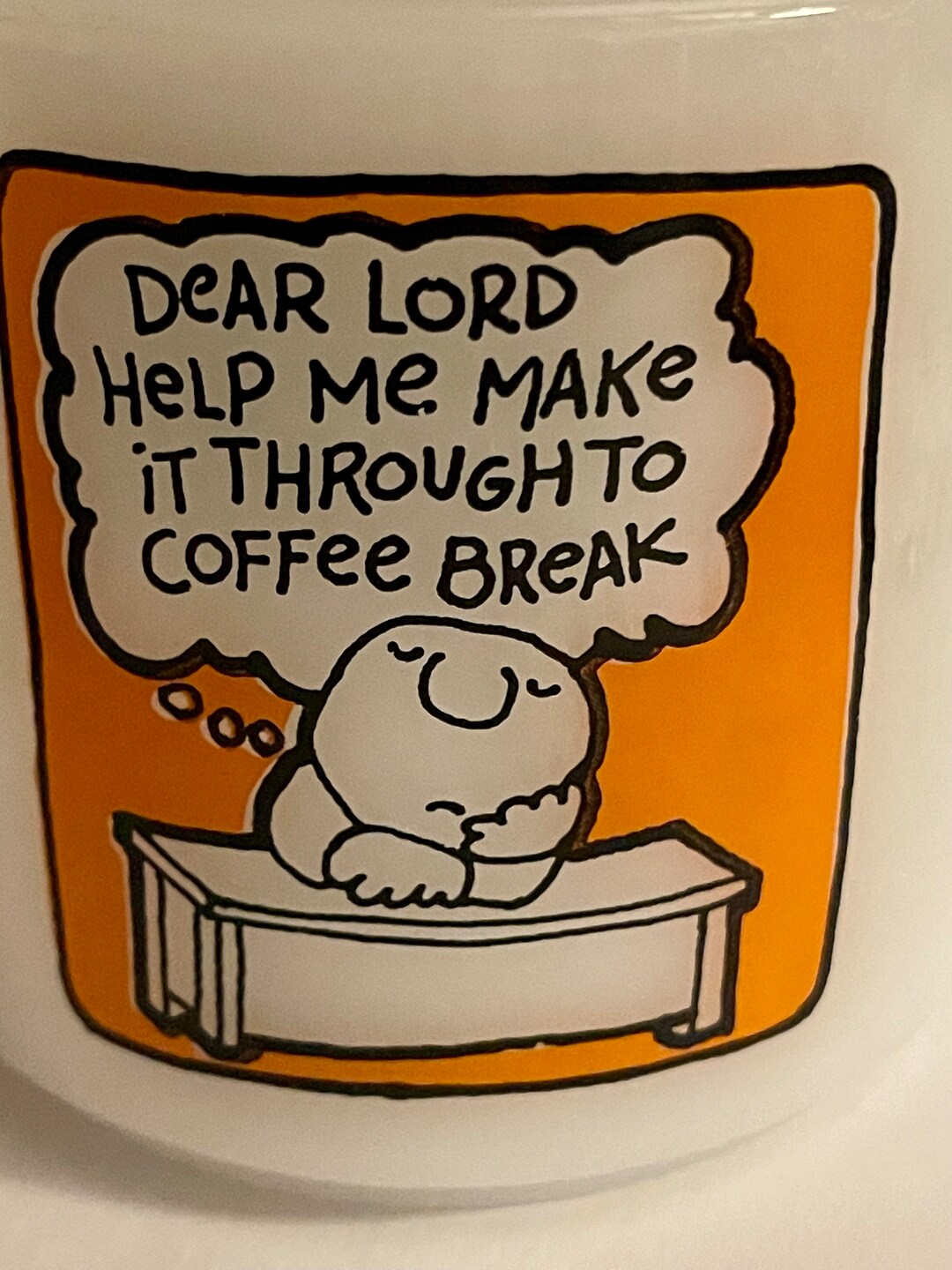 Vintage Ziggy Milk Glass Coffee Mug 1970s Coffee Break Mug, Ziggy Tom ...