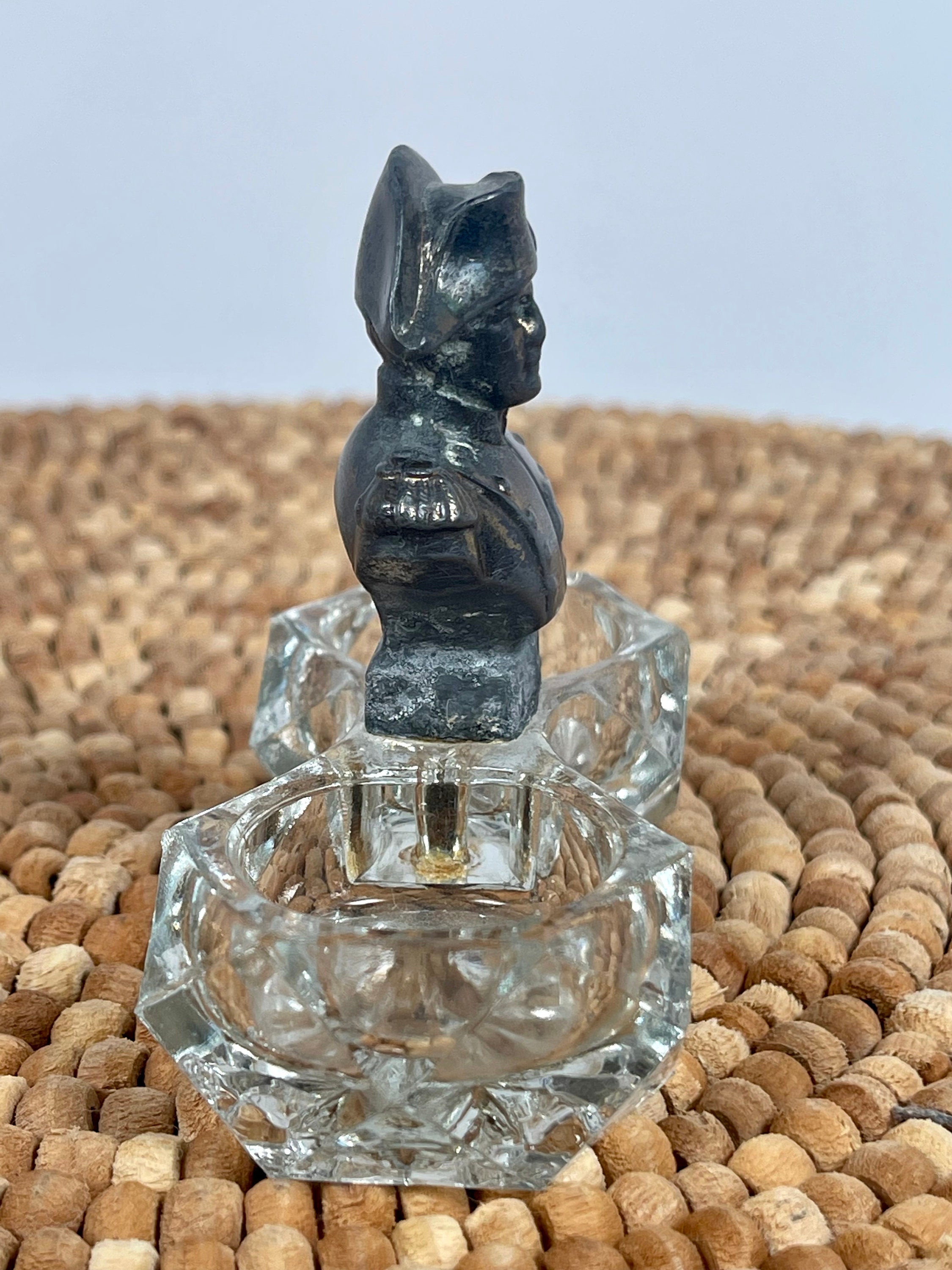 RARE Vintage Napoleon Open Double Salt Cellar, Napoleon Glass Salt and ...