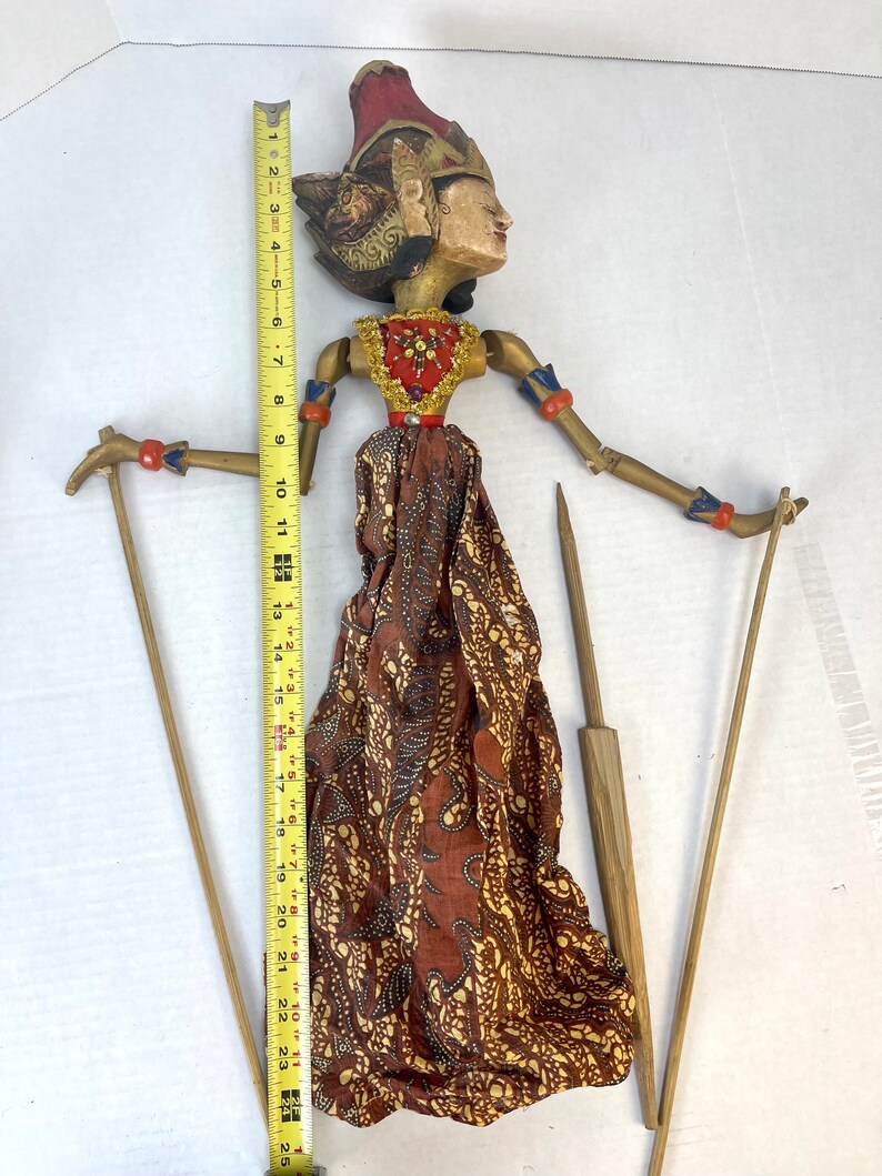 Vintage Wayang Golek Indonesian and Balinese Theatre Puppet, Hand ...