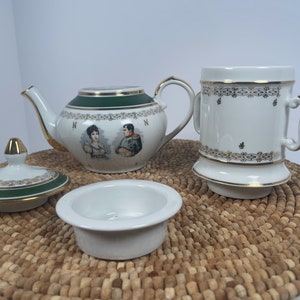 Vintage French Teapot Napoleon and Josephine, Four Pieces, Porcelain ...