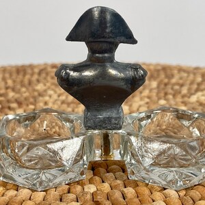 RARE Vintage Napoleon Open Double Salt Cellar, Napoleon Glass Salt and ...