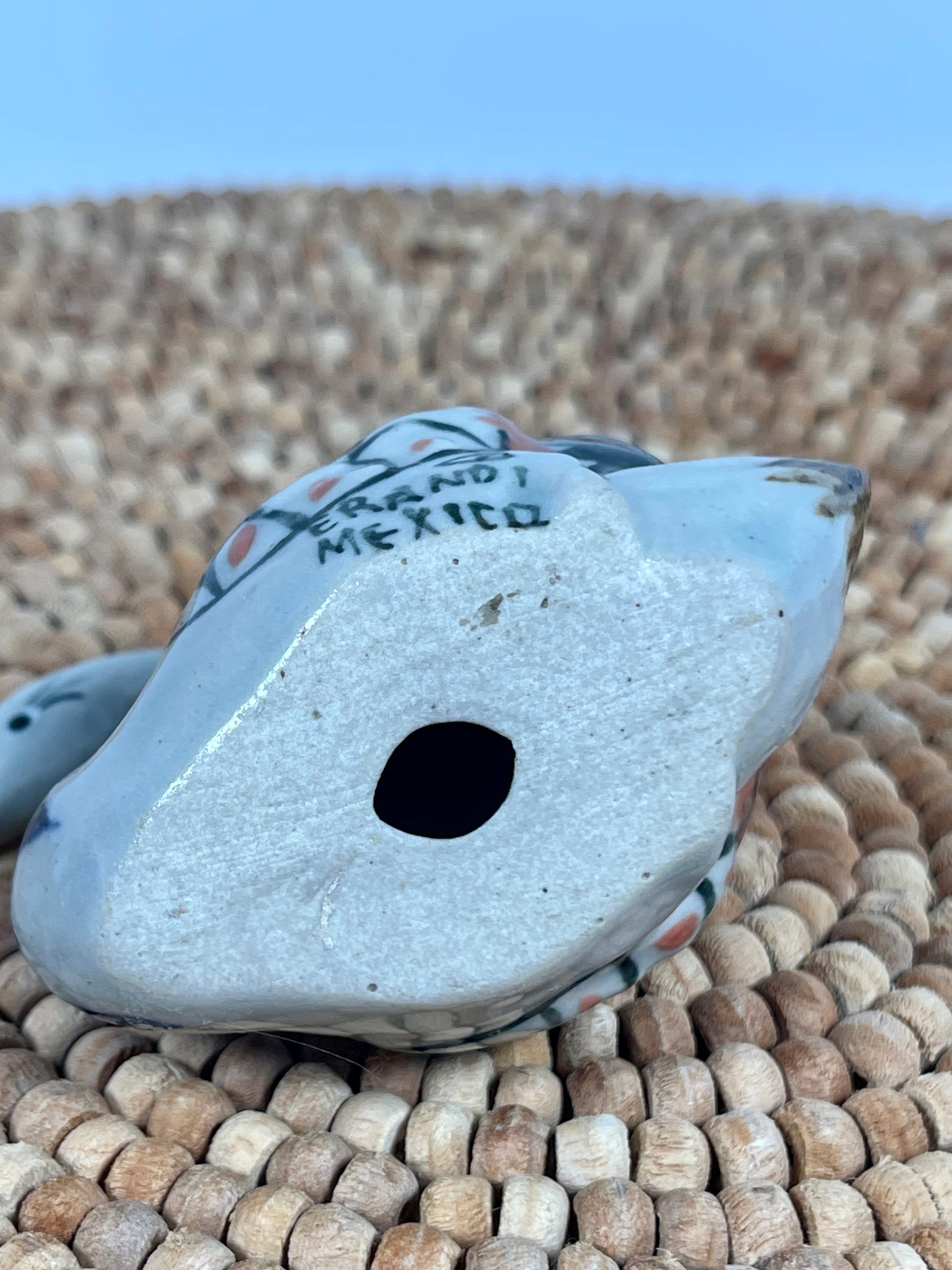 Tonala RARE Pottery Swan Signed Erandi Mexican Folkart Handpainted ...