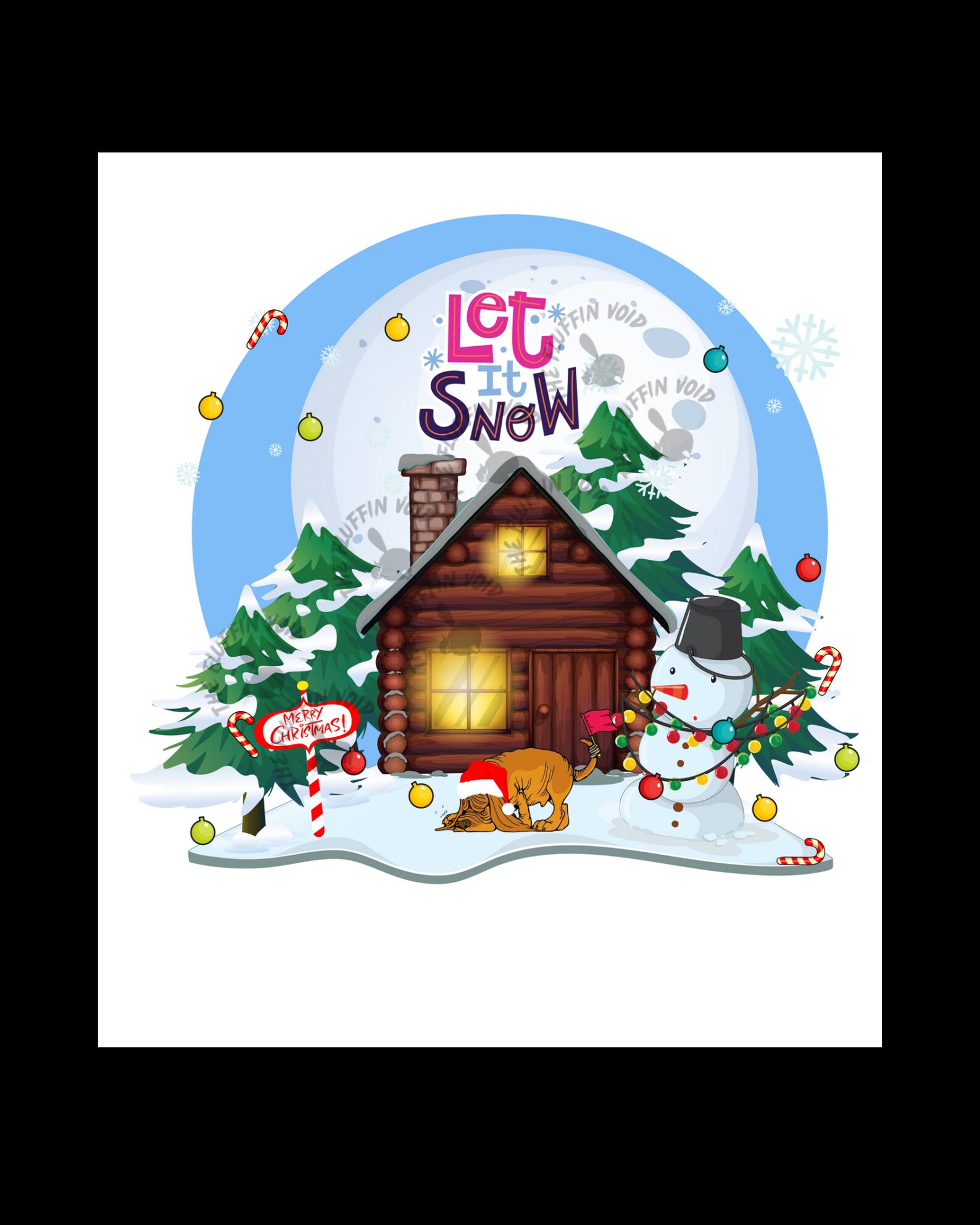 Christmas, Bloodhound, Snowman, Let It Snow, Svg, Instant Download, Art ...