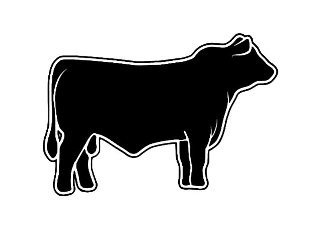 Bull-angus Bull-vinyl Decal-name Decal-personalized Decal Custom Orders ...