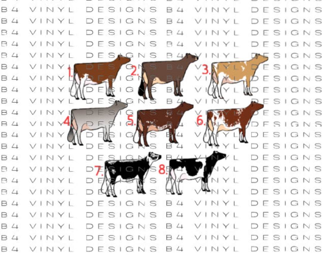Dairy Cows-dairy Cattle-vinyl Decal-name Decal-personalized Decal ...